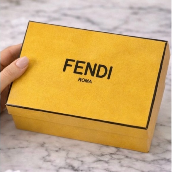 Fendi | Other | Fendi Roma Yellow Luxury Gift Box Authentic Designer ...